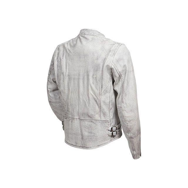 DEGNER デグナー 2023春夏モデル 23SJ-4 レザーメッシュジャケット（ホワイト） サイズ XL バイク : モトメガネYahoo!店 - 通販 - Yahoo!ショッピング