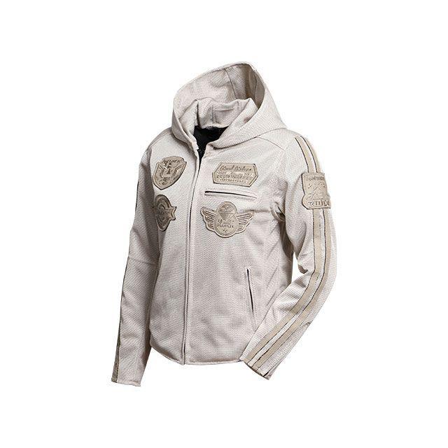 正規品／デグナー 2023春夏モデル FR23SJ-9 レディースフード付きテキスタイルメッシュジャケット（ベージュ） サイズ：M ...