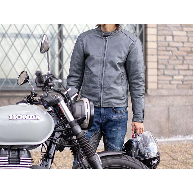 DEGNER（デグナー） 2023春夏モデル 22SJ-3 レザージャケット（グレー） サイズ XL DEGNER : モトメガネYahoo ...