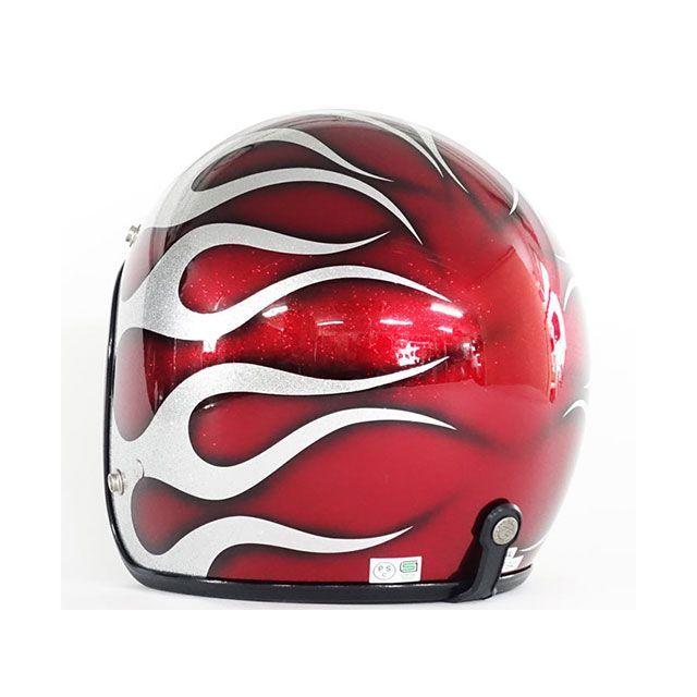 72JAM JET HELMET 72ジャムジェット 【逸品もの】3-945 クラシカルフレイムス（シルバー×レッド） サイズ XL バイク : モトメガネYahoo!店 - 通販 ...