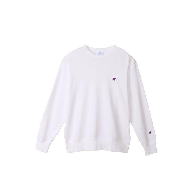 正規品／チャンピオン C3-Y035 CREW NECK SWEATS（ホワイト） サイズ XL champion キャンプ ...