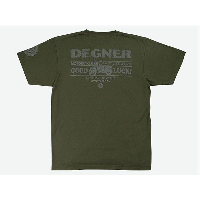 DEGNER デグナー 2024春夏モデル 24TS-1 デグナーコットンTシャツ（カーキ） サイズ L バイク : モトメガネYahoo!店 - 通販 - Yahoo!ショッピング