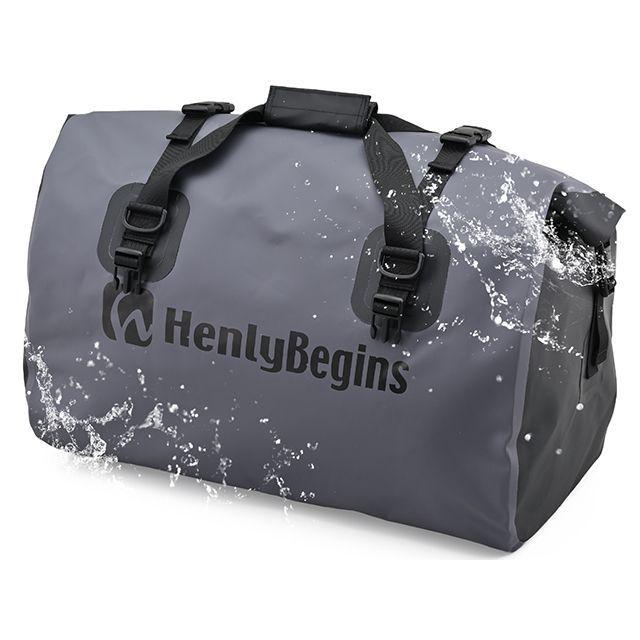 HenlyBegins ヘンリービギンズ DH-767 防水シートバッグ60L（グレー） バイク : モトメガネYahoo!店 - 通販 - Yahoo!ショッピング