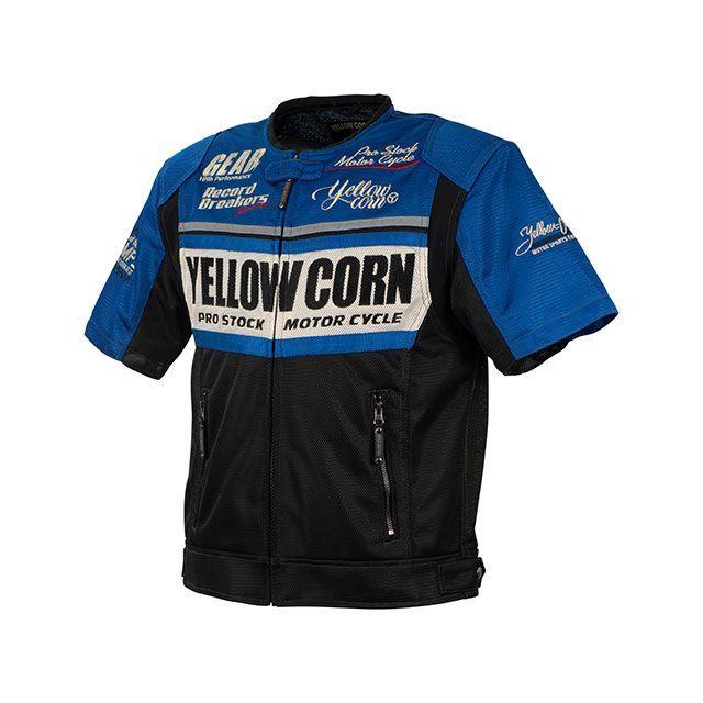 YeLLOW CORN イエローコーン 2025春夏モデル YMT-007 メッシュT（ブルー） サイズ LL バイク : モトメガネYahoo!店 - 通販 - Yahoo!ショッピング