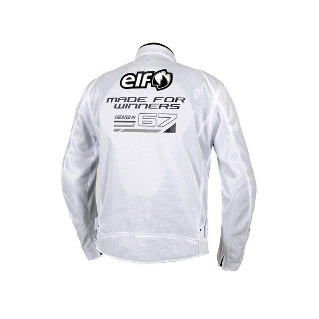 elf エルフ 2025春夏モデル EJ-S121 エオリアメッシュジャケット（ホワイト＆ブラック） サイズ 4L バイク : モトメガネYahoo!店 - 通販 - Yahoo!ショッピング