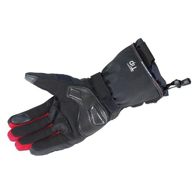 正規品／【特価品】コミネ EK-201 プロテクトエレクトリックグローブ12V（ブラック/レッド） サイズ XL KOMINE バイク ...