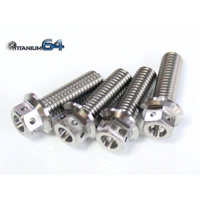 TITANIUM64 チタニウム64 汎用 フランジヘッドボルトM10×30mm P1.25 カラー ブライトシルバー バイク : モトメガネYahoo!店 - 通販 - Yahoo!ショッピング