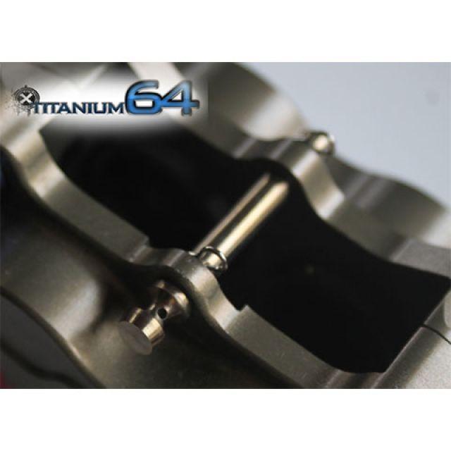 TITANIUM64 チタニウム64 汎用 ブレンボ40mmレーシングキャリパー用チタンパッドピン カラー 陽極酸化 シャンパンゴールド ...