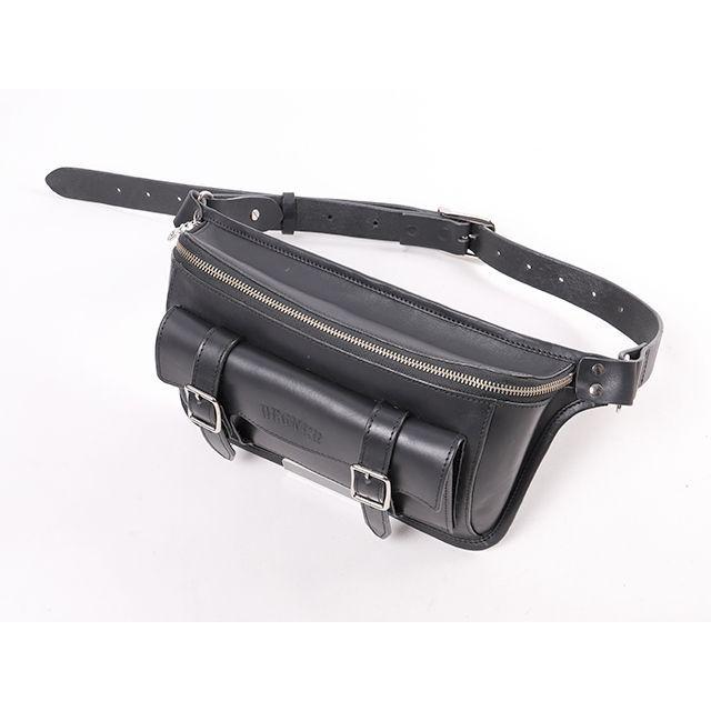 正規品／デグナー W-106 レザーボディーバック（ブラック） DEGNER バイク : 280877-1206630 : モトメガネYahoo!店 - 通販 - Yahoo!ショッピング
