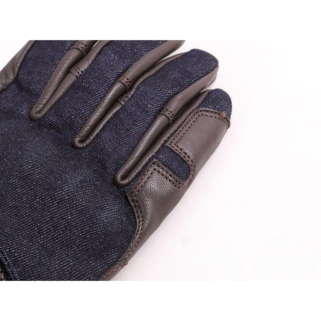 正規品／デグナー 【特価品】TG-54 レザーデニムコンビグローブ（ネイビー/ブラウン） サイズ：S DEGNER バイク : 288953-1221564 : モトメガネYahoo!店 ...