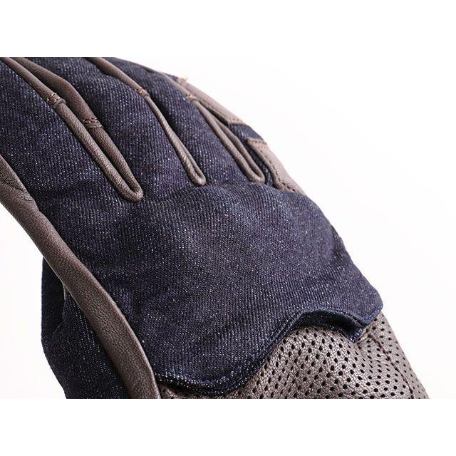 正規品／デグナー 【特価品】TG-54 レザーデニムコンビグローブ（ネイビー/ブラウン） サイズ：S DEGNER バイク : 288953-1221564 : モトメガネYahoo!店 ...