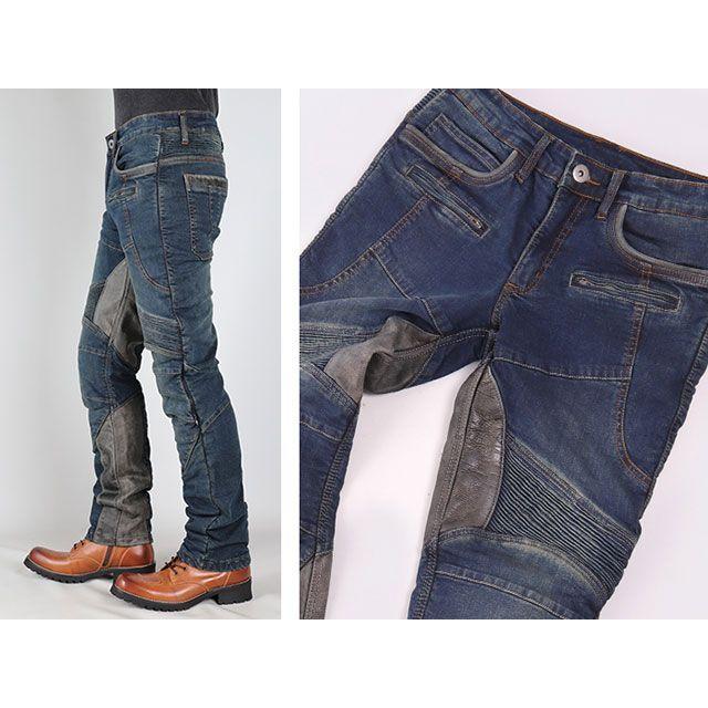 DEGNER デグナー DP-27V カップ付きデニムパンツ メンズ（ヴィンテージネイビー） サイズ L バイク : モトメガネYahoo!店 - 通販 - Yahoo!ショッピング