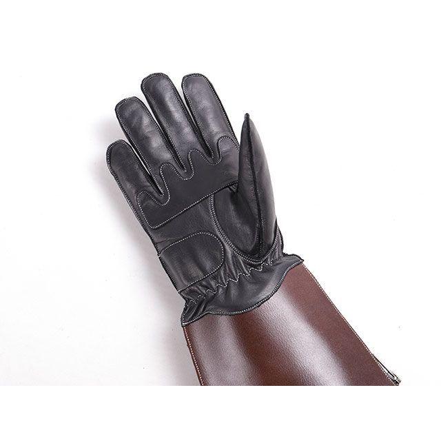 DEGNER デグナー 2019-2020秋冬モデル WG-36 ガントレットグローブ（ブラック/ブラウン） サイズ L バイク : モトメガネYahoo!店 - 通販 - Yahoo!ショッピング