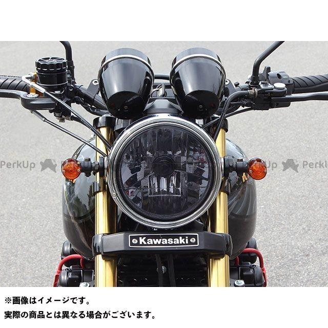 新品／ブライテック ヘッドランプ ラウンドタイプ インナーリム付ヘッドランプ対応 カラー：スモークブラック Brightec バイク :44611-186804:モトメガネYahoo!店 ...