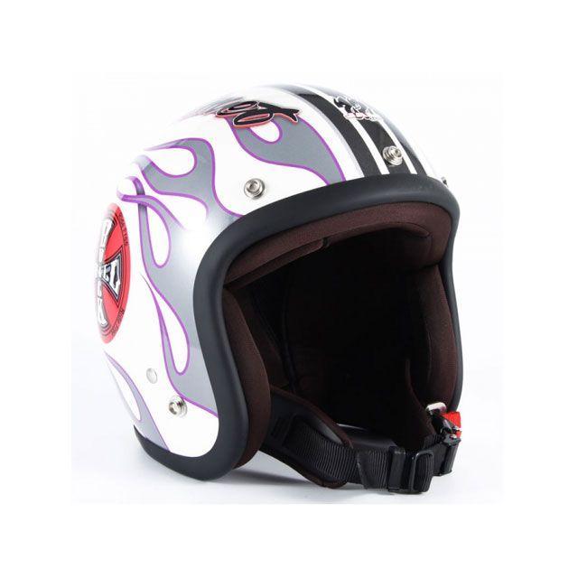 72JAM JET HELMET 72ジャムジェット ROCK＆ROLL カラー ホワイト バイク : モトメガネYahoo!店 - 通販 - Yahoo!ショッピング