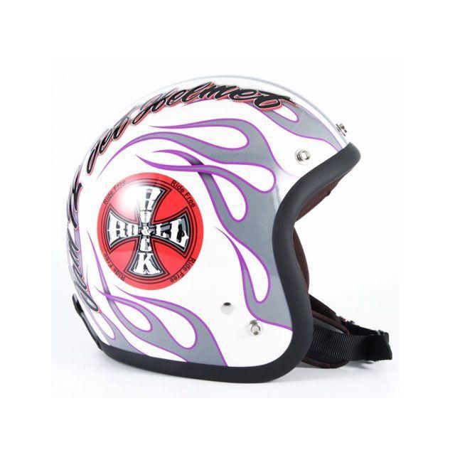 72JAM JET HELMET 72ジャムジェット ROCK＆ROLL カラー ホワイト バイク : モトメガネYahoo!店 - 通販 - Yahoo!ショッピング