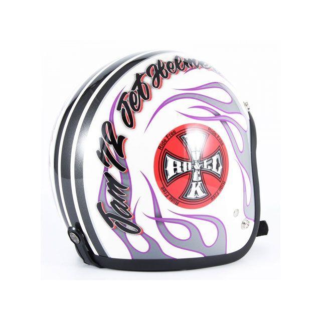 72JAM JET HELMET 72ジャムジェット ROCK＆ROLL カラー ホワイト バイク : モトメガネYahoo!店 - 通販 - Yahoo!ショッピング