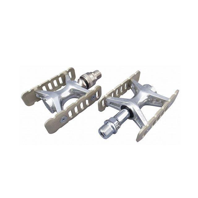 （正規品）三ヶ島（自転車） ペダル（PROMENADE OneSideEzy）左右ペア 9/16芯（チタンカラー） MKS 自転車 ...