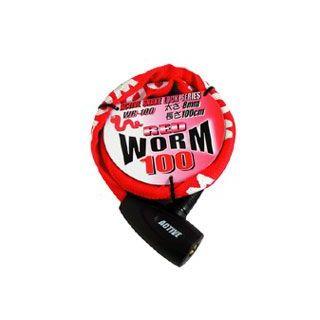 SPEEDPIT スピードピット WB-100 WORM LOCK ワームロック 100cm カラー レッド バイク : モトメガネYahoo ...