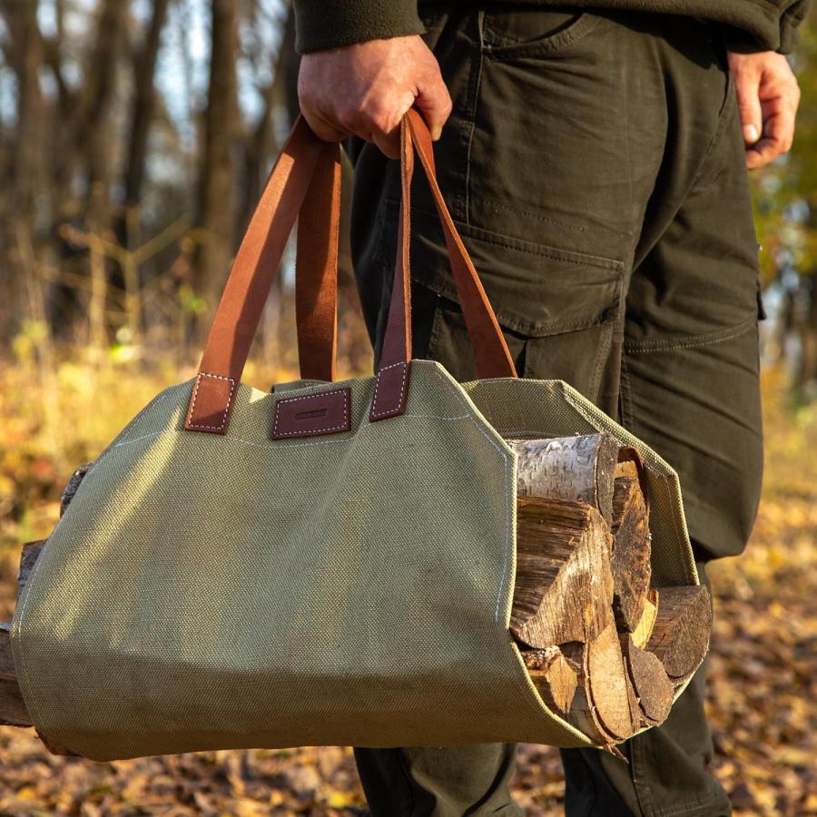 【BPS KNIVES】 キャンバスログキャリー 薪持ち運びバッグ 焚き木 : CAMPLUS - 通販 - Yahoo!ショッピング
