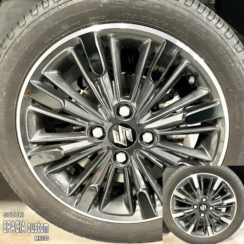 【松印】車種専用 ホイールステッカー1 スズキ スペーシアカスタム MK53S ハイブリッド : CAMショップ - 通販 - Yahoo!ショッピング