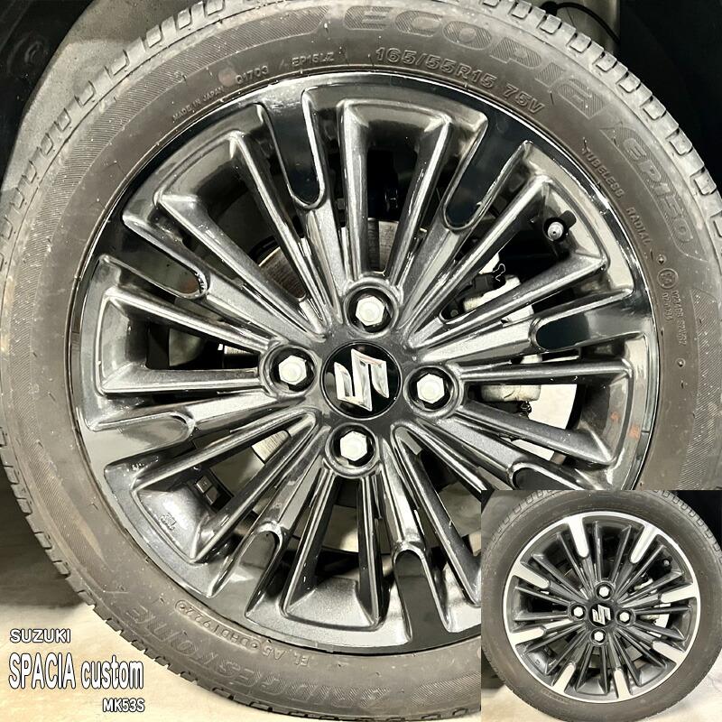 【松印】車種専用 ホイールステッカー2 スズキ スペーシアカスタム MK53S ハイブリッド : CAMショップ - 通販 - Yahoo!ショッピング
