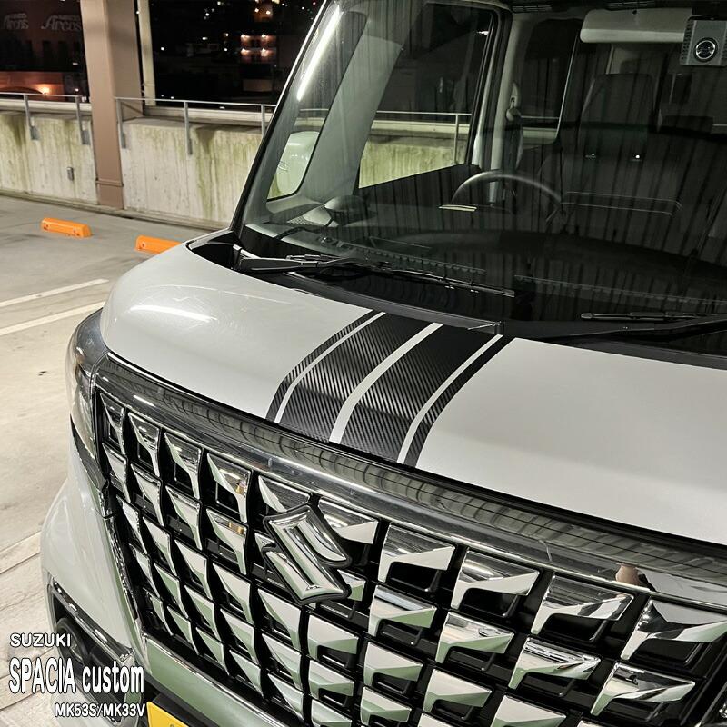 【松印】車種専用 レーシングストライプステッカー1 スズキ スペーシアカスタム MK53S ハイブリッド スペーシアベース MK33V : CAMショップ - 通販 - Yahoo!ショッピング