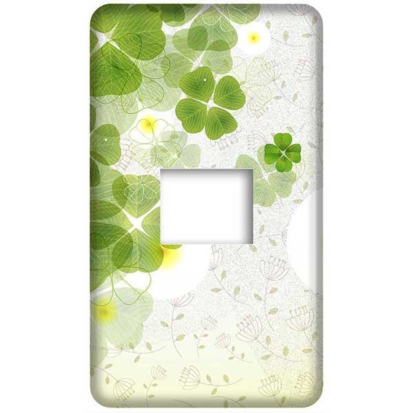 パナソニック 【コスモワイドシリーズ21】1連 コンセントプレート スイッチプレート 四つ葉のクローバー柄 13番 : CASEMAKER - 通販 - Yahoo!ショッピング