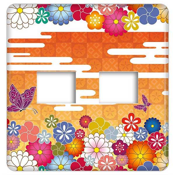 パナソニック 【コスモワイドシリーズ21】2連 コンセントプレート スイッチプレート 和調柄 (和柄 日本風柄) 14番 : CASEMAKER - 通販 - Yahoo!ショッピング