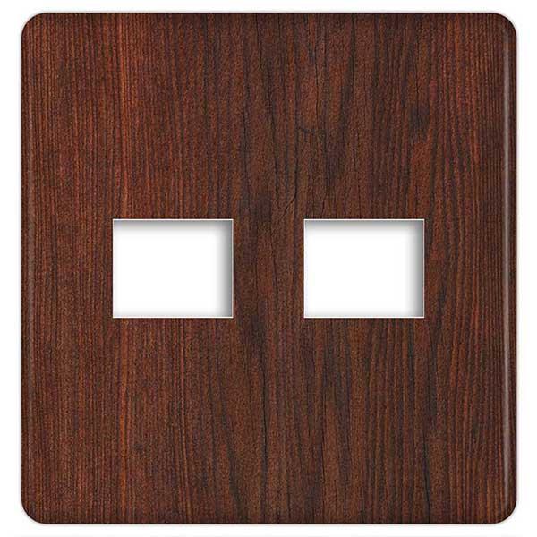 パナソニック 【コスモワイドシリーズ21】2連 コンセントプレート スイッチプレート プレミアムウッド 木目調柄 (ブラウン) 04番 : CASEMAKER - 通販 - Yahoo!ショッピング