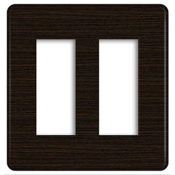 パナソニック 【コスモワイドシリーズ21】2連 コンセントプレート スイッチプレート 交換 プレミアムウッド 木目調柄 (ダークブラウン) 49番 : CASEMAKER - 通販 ...