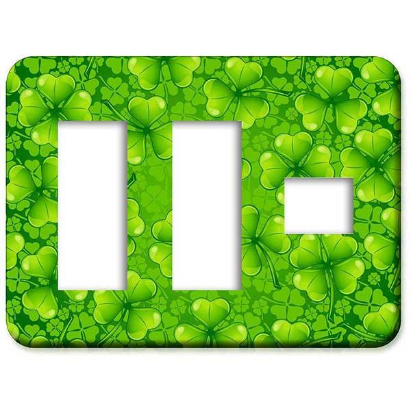 パナソニック 【コスモワイドシリーズ21】3連 コンセントプレート スイッチプレート 四つ葉のクローバー柄 18番 : CASEMAKER - 通販 - Yahoo!ショッピング