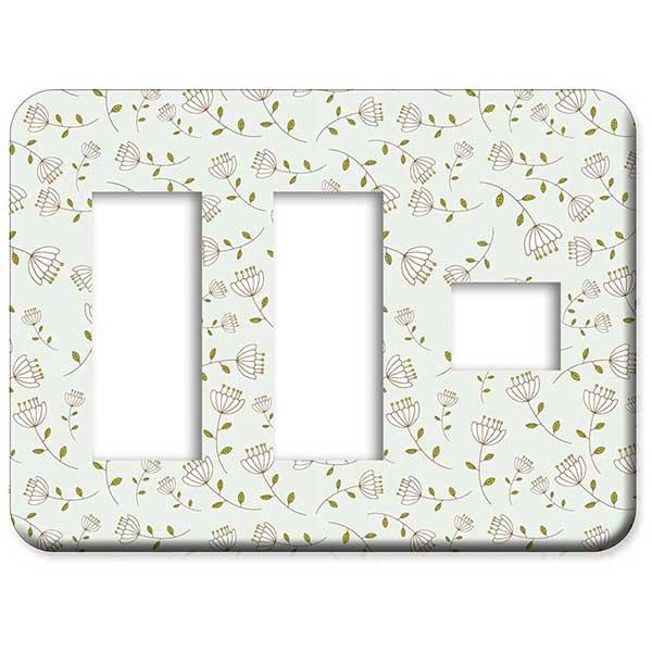 パナソニック 【コスモワイドシリーズ21】3連 コンセントプレート スイッチプレート 葉柄 リーフ柄 03番 : CASEMAKER - 通販 - Yahoo!ショッピング