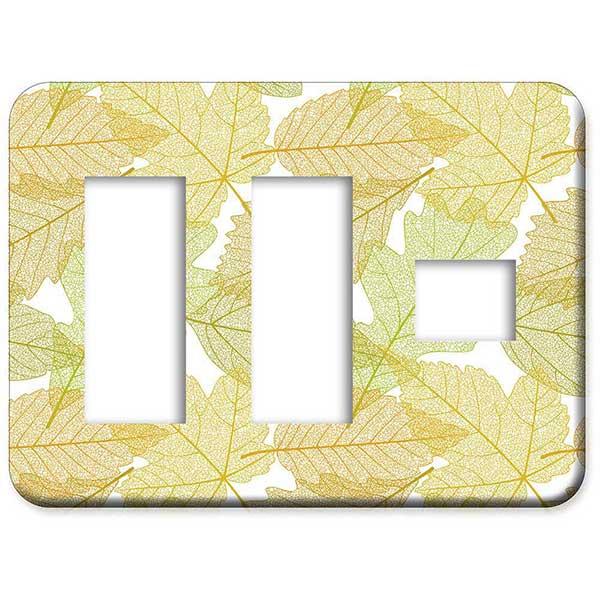パナソニック 【コスモワイドシリーズ21】3連 コンセントプレート スイッチプレート 葉柄 リーフ柄 14番 : CASEMAKER - 通販 - Yahoo!ショッピング
