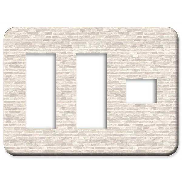 パナソニック 【コスモワイドシリーズ21】3連 コンセントプレート スイッチプレート 石目調 (レンガ柄) 02番 : CASEMAKER - 通販 - Yahoo!ショッピング