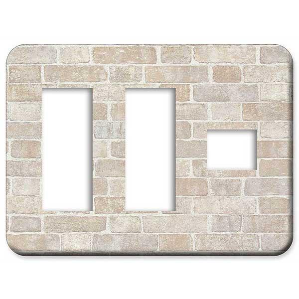パナソニック 【コスモワイドシリーズ21】3連 コンセントプレート スイッチプレート 石目調 (レンガ柄) 13番 : CASEMAKER - 通販 - Yahoo!ショッピング