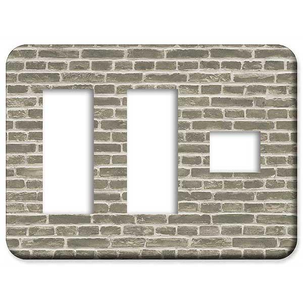 パナソニック 【コスモワイドシリーズ21】3連 コンセントプレート スイッチプレート 石目調 (レンガ柄) 22番 : CASEMAKER - 通販 - Yahoo!ショッピング
