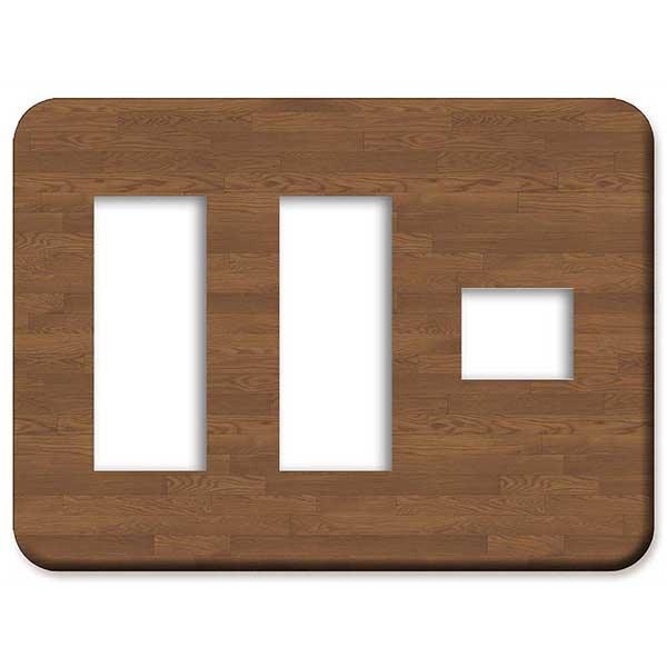 パナソニック 【コスモワイドシリーズ21】3連 コンセントプレート スイッチプレート プレミアムウッド 木目調柄 (ベージュ) 02番 : CASEMAKER - 通販 - Yahoo!ショッピング