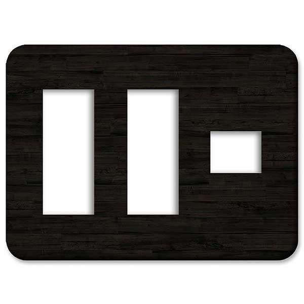 パナソニック 【コスモワイドシリーズ21】3連 コンセントプレート スイッチプレート 交換 プレミアムウッド 木目調柄 (ダークブラウン) 48番 : CASEMAKER - 通販 ...