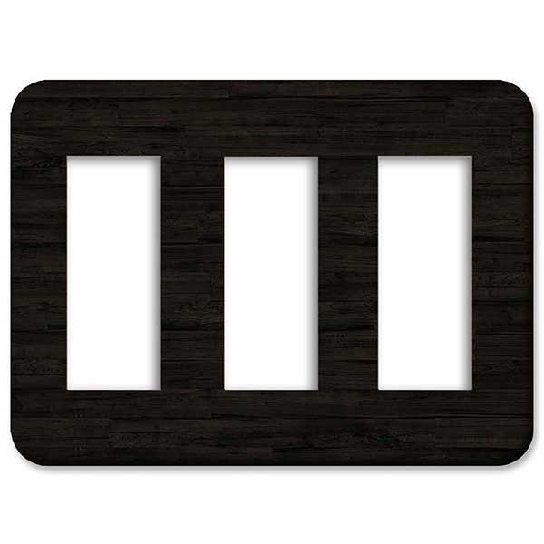 パナソニック 【コスモワイドシリーズ21】3連 コンセントプレート スイッチプレート 交換 プレミアムウッド 木目調柄 (ダークブラウン) 48番 : CASEMAKER - 通販 ...