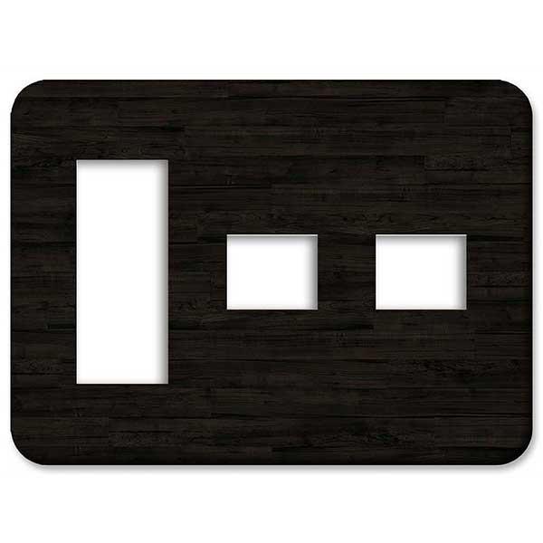 パナソニック 【コスモワイドシリーズ21】3連 コンセントプレート スイッチプレート 交換 プレミアムウッド 木目調柄 (ダークブラウン) 48番 : CASEMAKER - 通販 ...