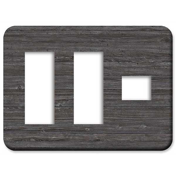 パナソニック 【コスモワイドシリーズ21】3連 コンセントプレート スイッチプレート プレミアムウッド 木目調柄 (グレー) 43番 : CASEMAKER - 通販 - Yahoo!ショッピング