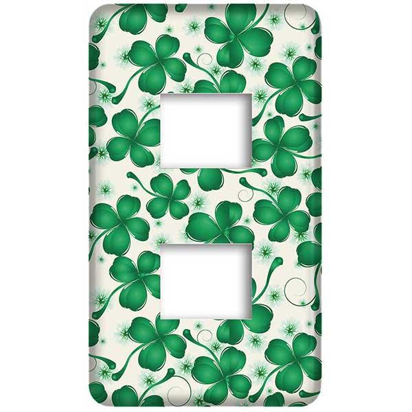 パナソニック 【フルカラー(モダン)プレート】1連 コンセントプレート スイッチプレート 四つ葉のクローバー柄 10番 : CASEMAKER - 通販 - Yahoo!ショッピング
