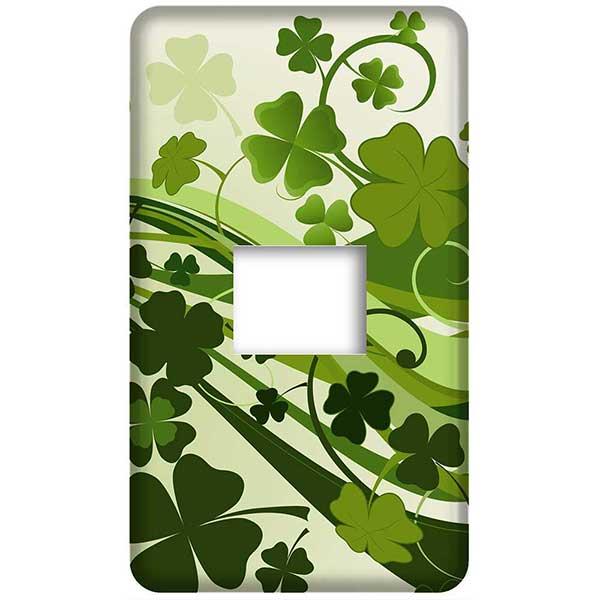 パナソニック 【フルカラー(モダン)プレート】1連 コンセントプレート スイッチプレート 四つ葉のクローバー柄 14番 : CASEMAKER - 通販 - Yahoo!ショッピング