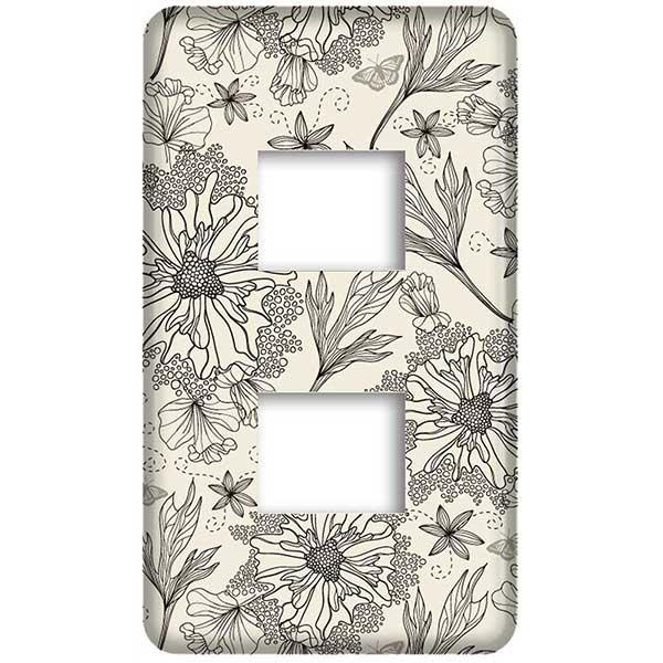 パナソニック 【フルカラー(モダン)プレート】1連 コンセントプレート スイッチプレート 花柄 (エレガント) 02番 : CASEMAKER - 通販 - Yahoo!ショッピング