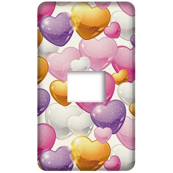 パナソニック 【フルカラー(モダン)プレート】1連 コンセントプレート スイッチプレート ハート柄 (カラフル) 11番 : CASEMAKER - 通販 - Yahoo!ショッピング