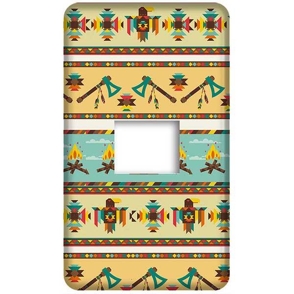 パナソニック 【フルカラー(モダン)プレート】1連 コンセントプレート スイッチプレート ネイティブアメリカン柄 09番 : CASEMAKER - 通販 - Yahoo!ショッピング