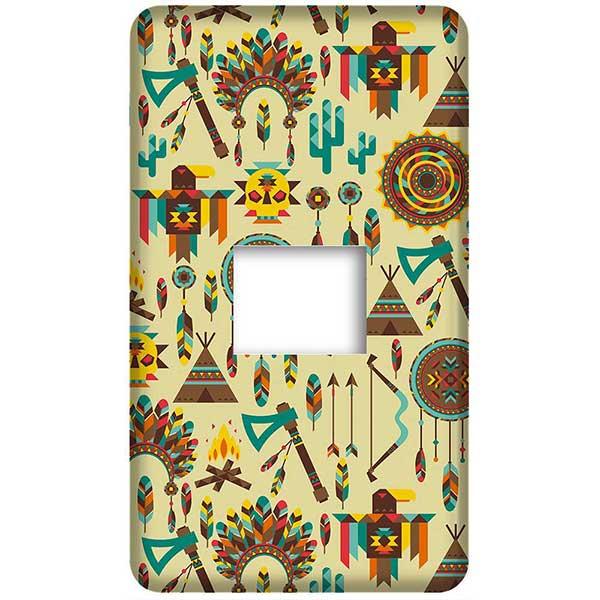 パナソニック 【フルカラー(モダン)プレート】1連 コンセントプレート スイッチプレート ネイティブアメリカン柄 10番 : CASEMAKER - 通販 - Yahoo!ショッピング