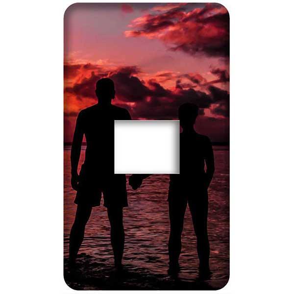 パナソニック 【フルカラー(モダン)プレート】1連 コンセントプレート スイッチプレート 写真 PHONE (ビーチ) 23番 : CASEMAKER - 通販 - Yahoo!ショッピング