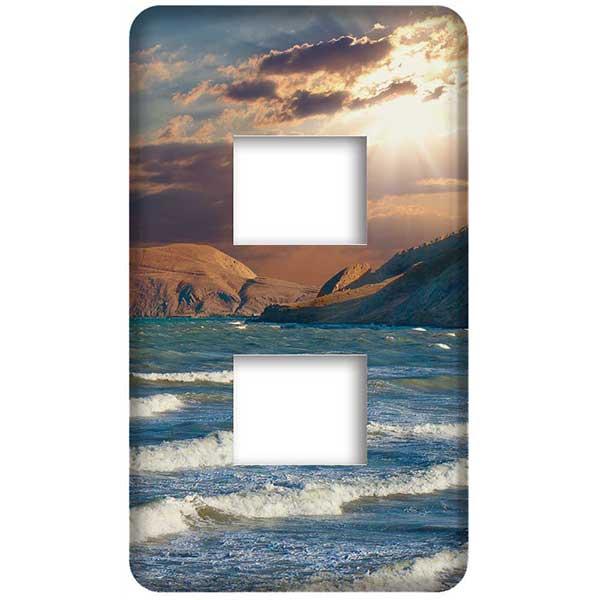 パナソニック 【フルカラー(モダン)プレート】1連 コンセントプレート スイッチプレート 写真 PHONE (海) 19番 : CASEMAKER - 通販 - Yahoo!ショッピング